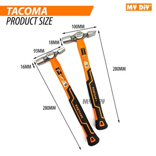 MYDIYHOMEDEPOT - TACOMA Cross Pein Hammer TPR Anti Slip Handle Wireman ...