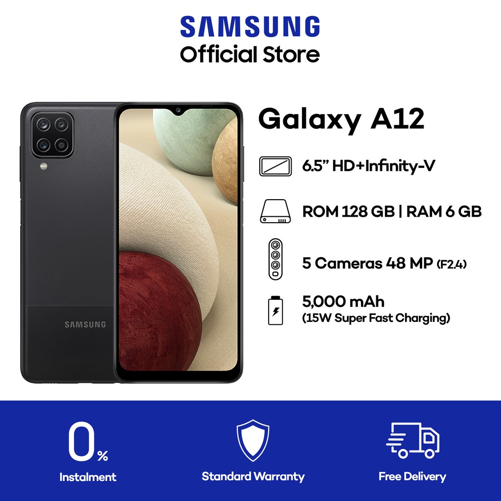 Explosion models Spot Samsung Galaxy A12 (A125) (Blue, Black) - 6GB RAM ...