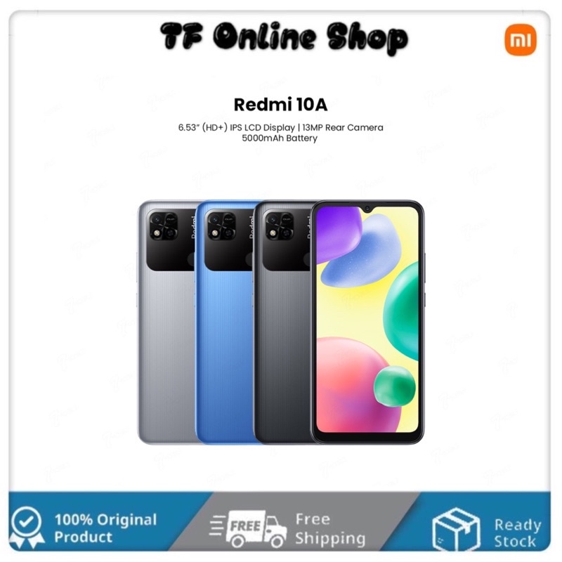 OFFER NOW Xiaomi Redmi 10A 4G(2GB+32GB/3GB+64GB/4GB+128GB)100% Original ...