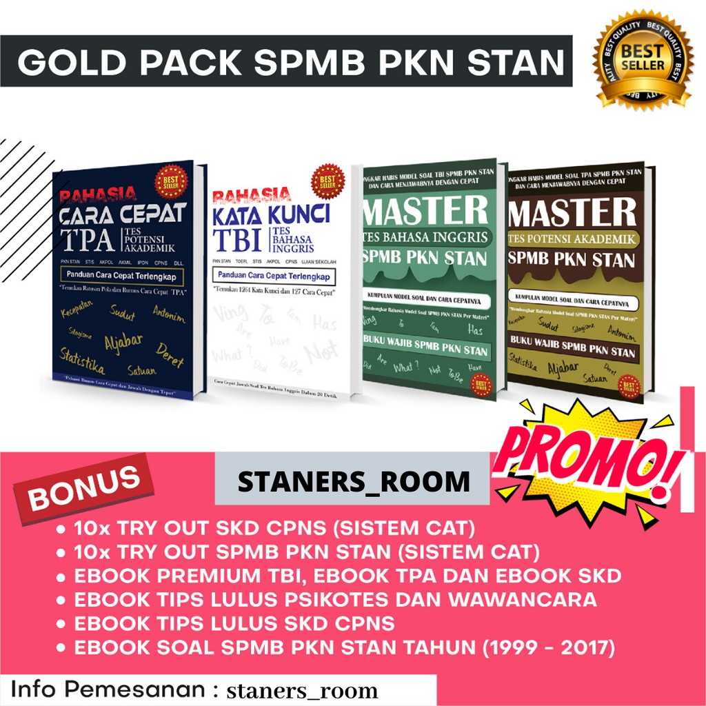 Spmb Pkn Stan Gold Pack Book (rcc Tpa, Rcc Tbi, Master Tpa, Master Tbi ...
