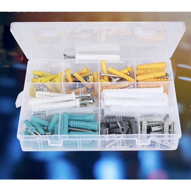 200pcs M4 M5 Anchor Gray Plak Dinding Heavy Duty Partition Wall Plug ...