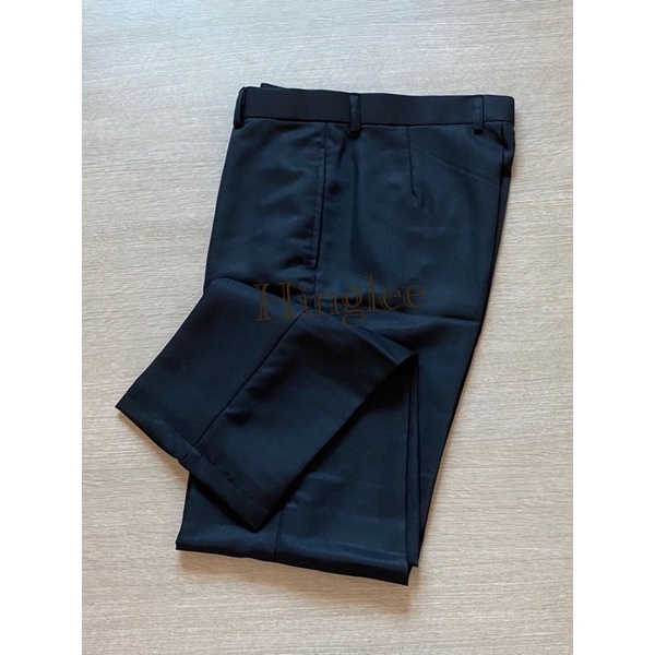 Black Formal Slack Long Pants (Black Colour) / Seluar Panjang Hitam ...