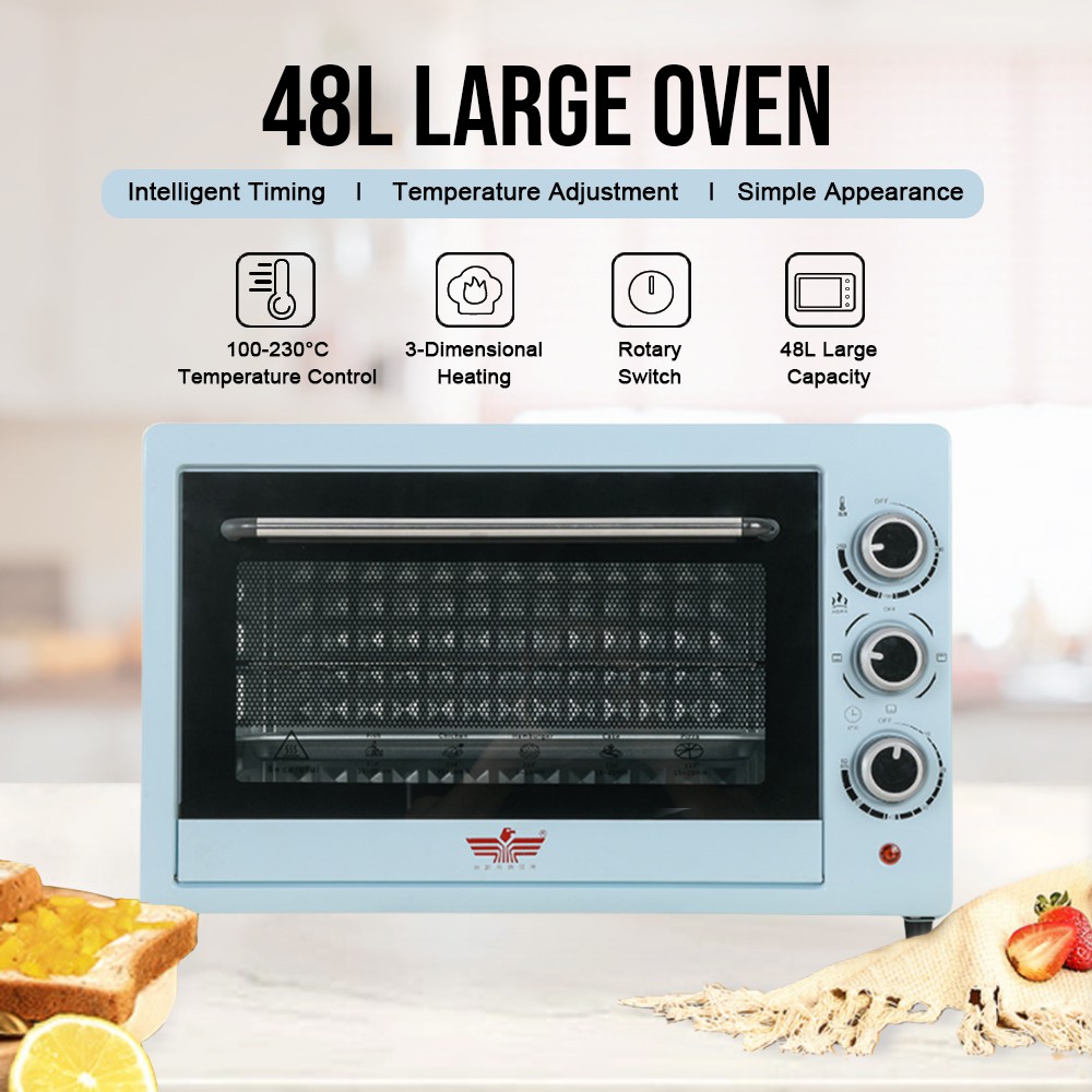 Ready Stock 48L Electric Oven Large Capacity Big Size Electric Toaster ...