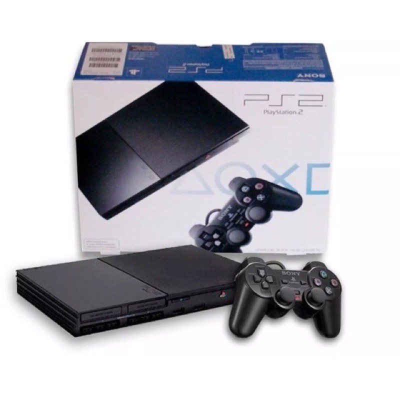 PS2 Slim Full Set (free 10 games, 2 controllers, 128mb memory card ...