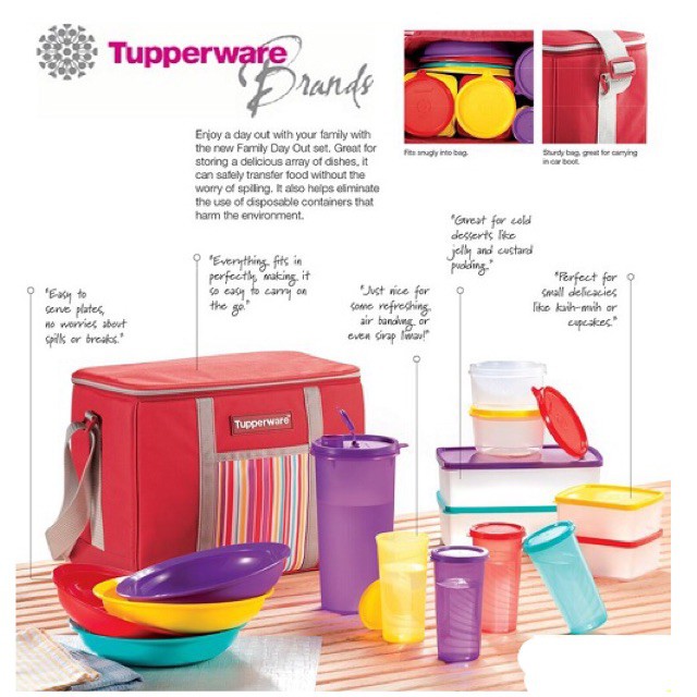 Tupperware Family Day Out Set, Picnic Set | Shopee Malaysia
