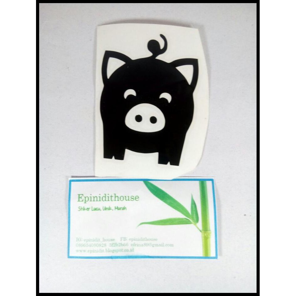 Wallstiker Stickers Switching PIG CUTE MINI PIG CUTE Lights Funny STICKER DECAL | Shopee Malaysia