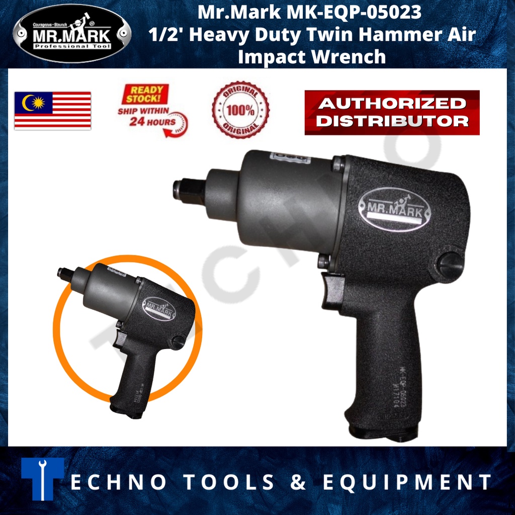 Mr.Mark MK-EQP-05023 1/2' Heavy Duty Twin Hammer Air Impact Wrench | Shopee Malaysia