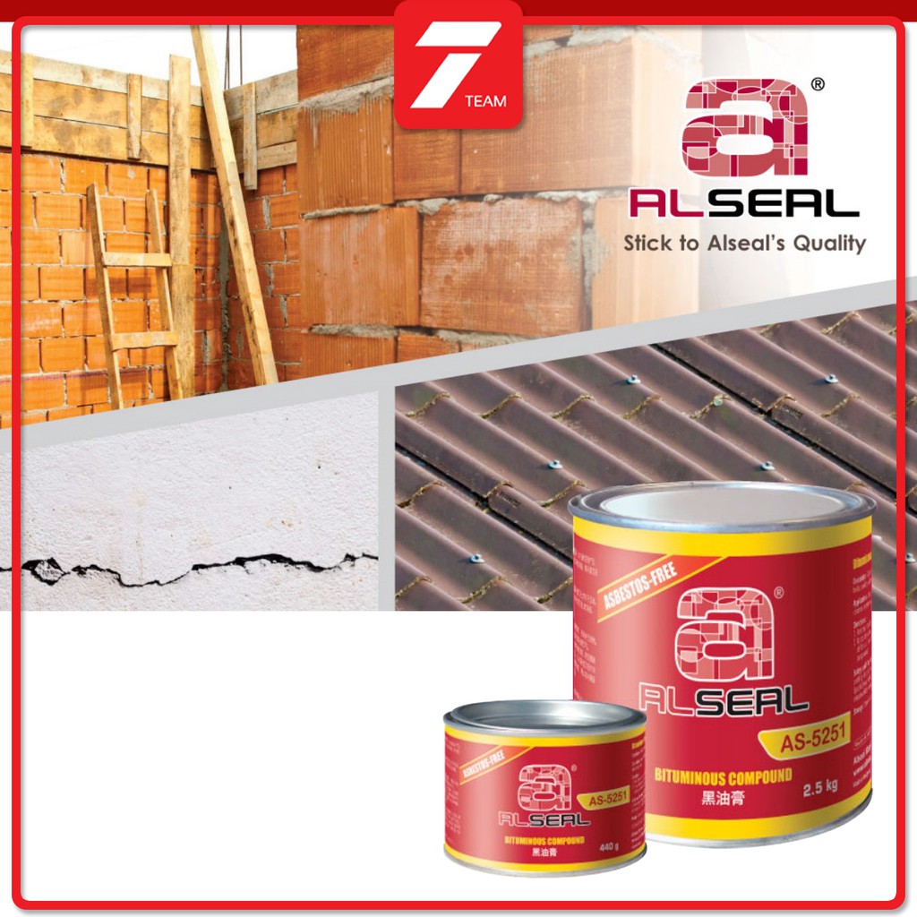 Alseal Bituminous Compound / Roof Compound 440gm | Shopee Malaysia