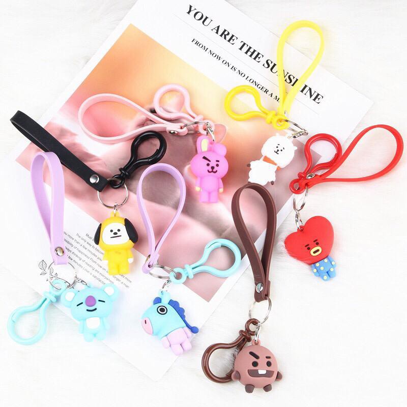 GANTUNGAN Keychain BT21 KPOP Cute Doll BTS Keychian Cartoon BTS Bag ...
