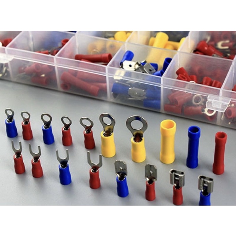 280Pcs Terminals Connector Spade Set Assorted Insulated Wiring Terminal Ends Electrical Wire ...