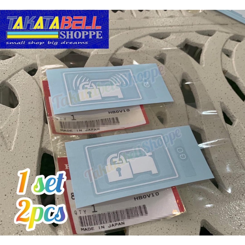 Sticker cermin immobilizer honda/Sticker decal kereta gantian ...