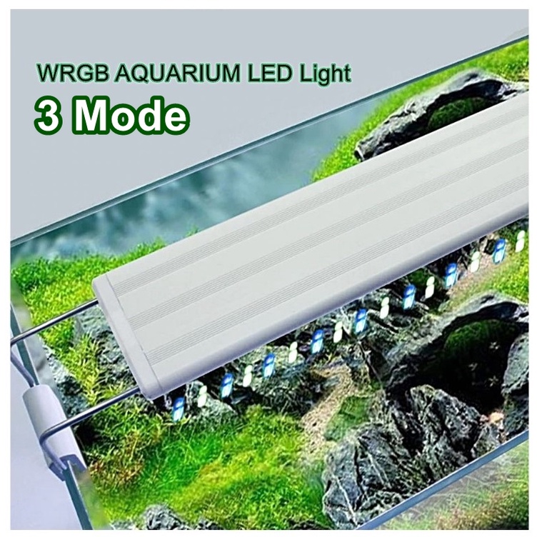 Akuarium Lampu Ikan LED RGB AQUARIUM Light 18cm 3 Mode Aquatic Plant ...