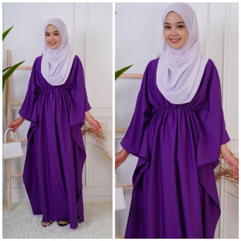 0baju kaftan Getah viral ironless baju kelawar baju raya(S-XXL ...