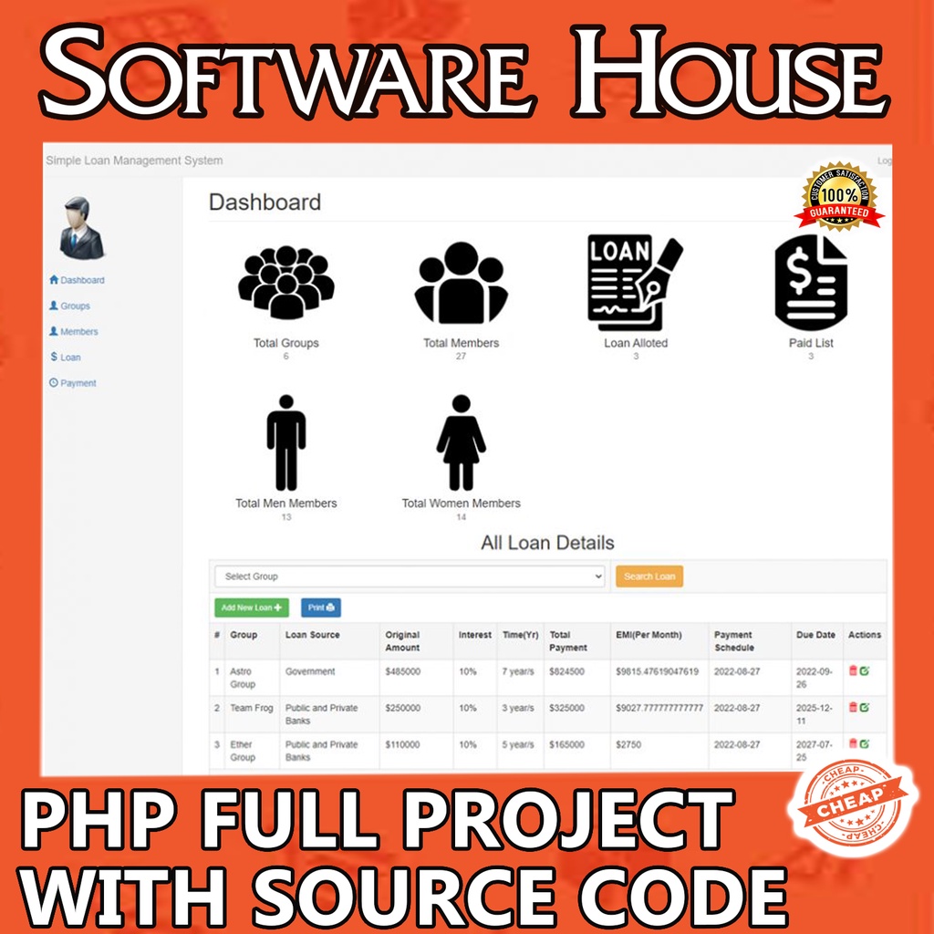 Simple Loan Management System Full PHP Project with Source Code ...