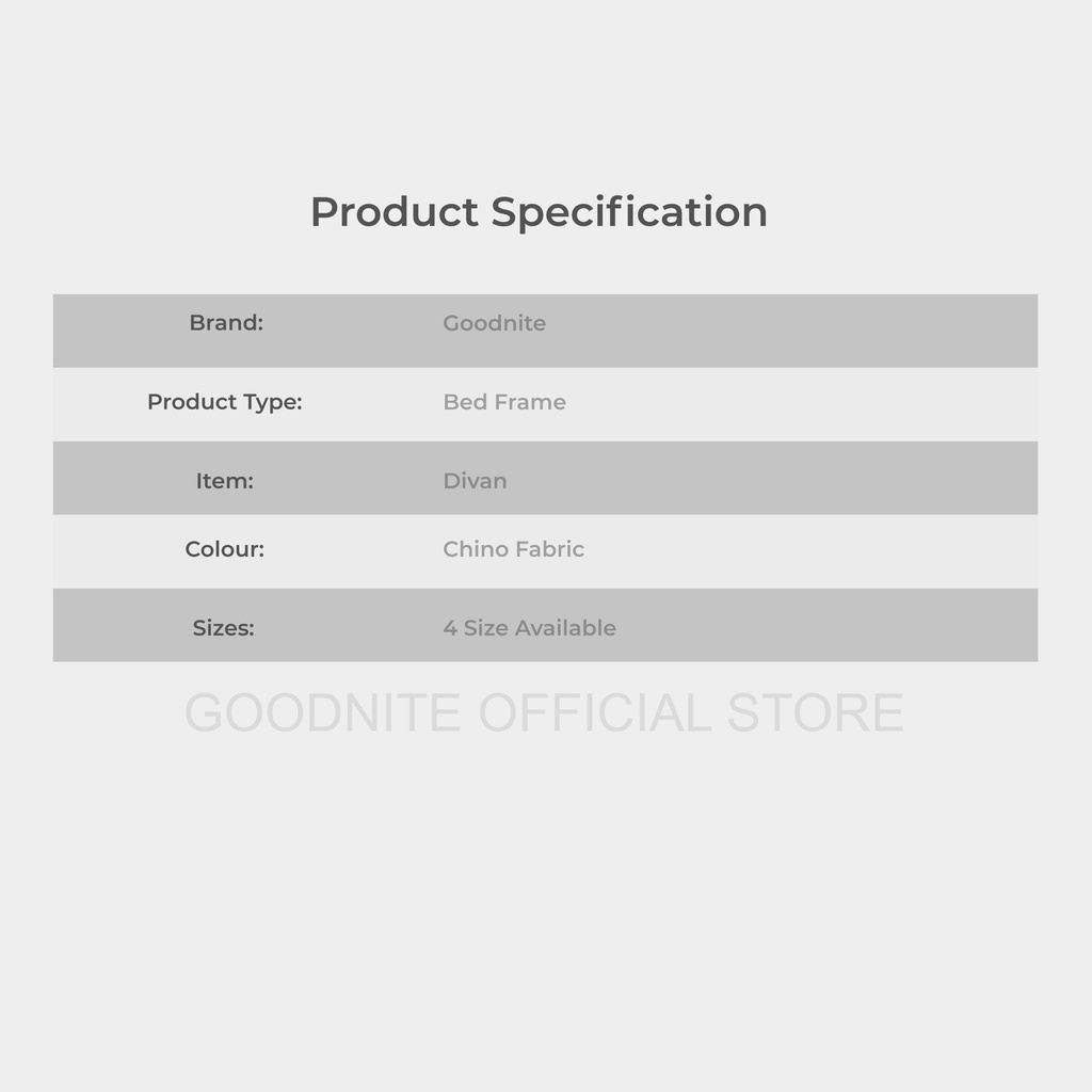 Goodnite PVC Wooden Leg Divan (9") | Shopee Malaysia