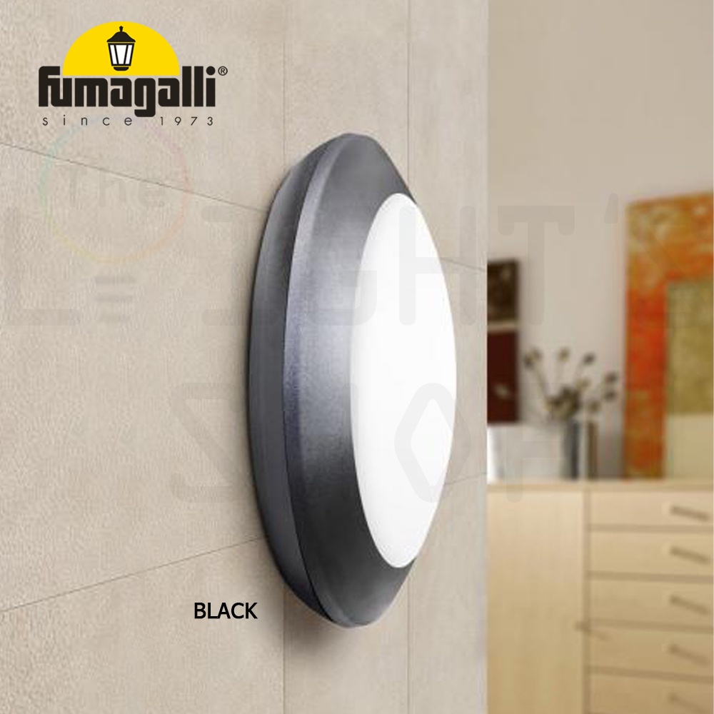 Fumagalli Berta Black/Grey/White Opal E27#Wall Light#Wall Lamp#Ceiling ...