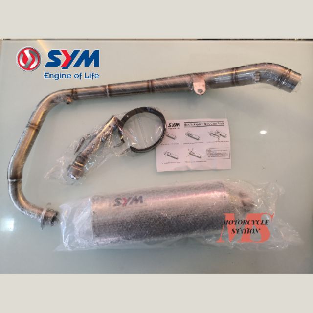 ORIGINAL SYM T2 250i EXHAUST PIPE FULL SET | Shopee Malaysia