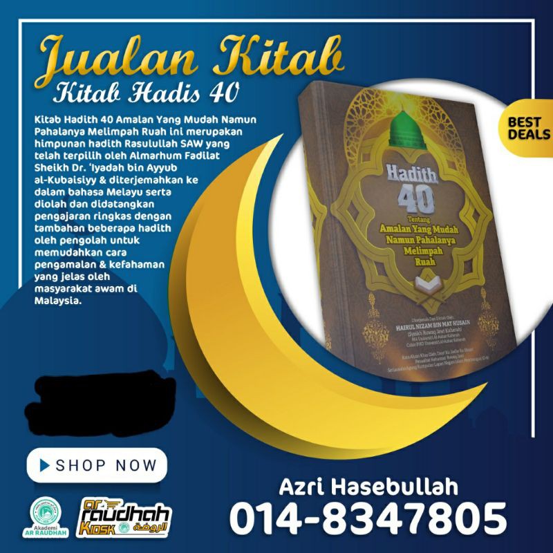 kitab hadith 40 tentang amalannya mudah namun pahalanya melimpah ruah ...