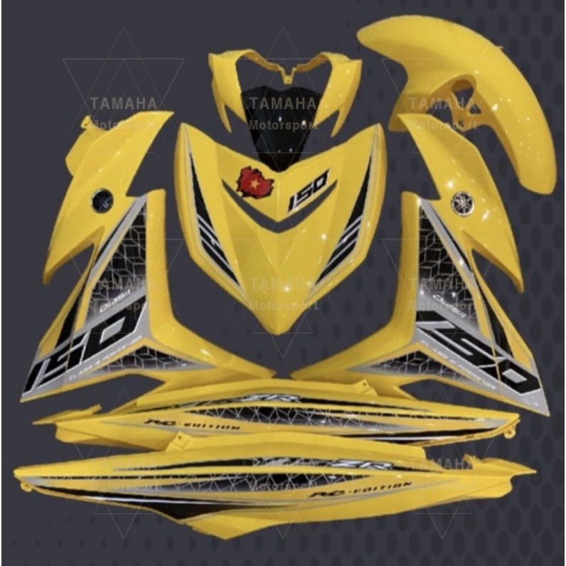 Yamaha Y15 Y15zr V1 V2 Vietnam design Rc edition yellow cover set free ...