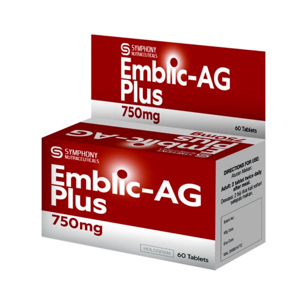 EMBLIC-AG PLUS 750MG TAB 60S | Shopee Malaysia