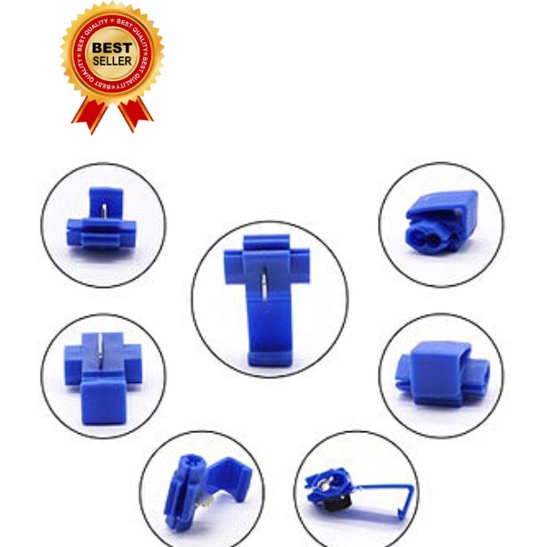 WIRE TERMINAL CONNECTOR BLOCK 1 TO 2 CRIMP SPLITTER CLIP wayar ...