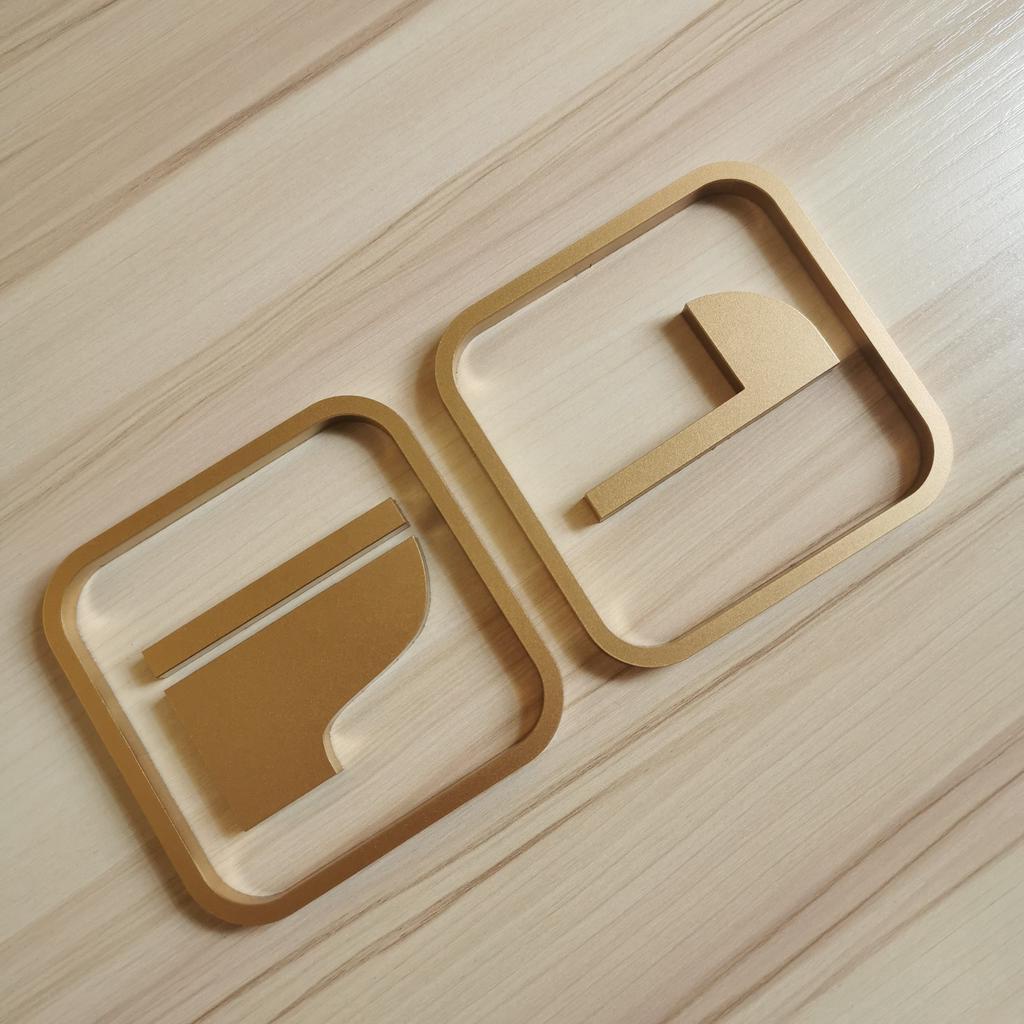 Three-Dimensional Paint Squatting Stool Sign Men's and Women's Toilet ...