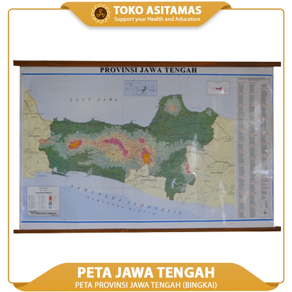 Map Of Central Java Province (Frame) | Shopee Malaysia