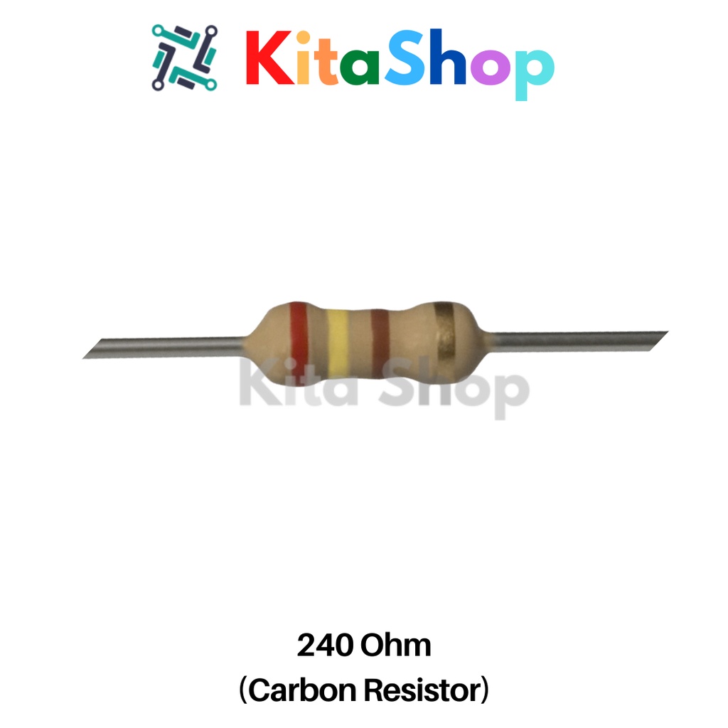 Resistor 240 ohm (Carbon - 0.25W) | Shopee Malaysia