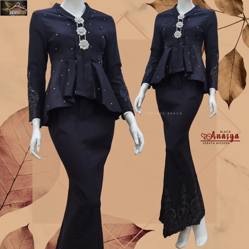Anasya (S M L) Kebaya Peplum Moden | Shopee Malaysia