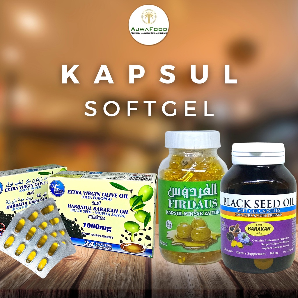 Kapsul Capsule Habbatus Sauda EGE Al Madina Softgel (Variasi) | Shopee ...