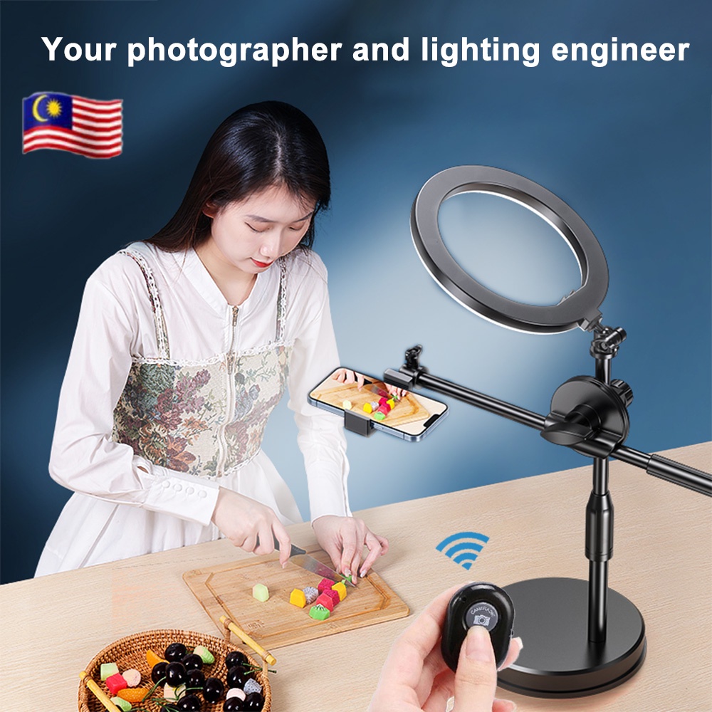 LED Ring Light Fill Light With Tabletop Stand for Photography Selfie ...