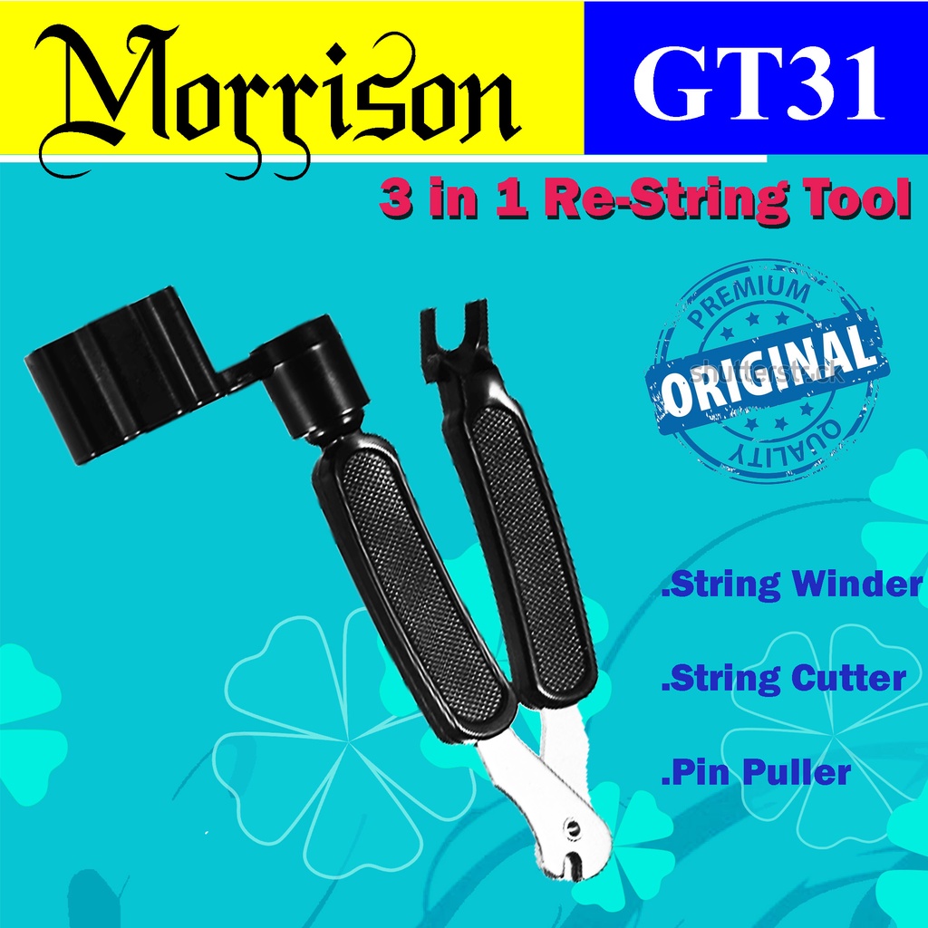 3 In 1 Guitar String Winder. Cutter .Bridge Pin Puller | Shopee Malaysia
