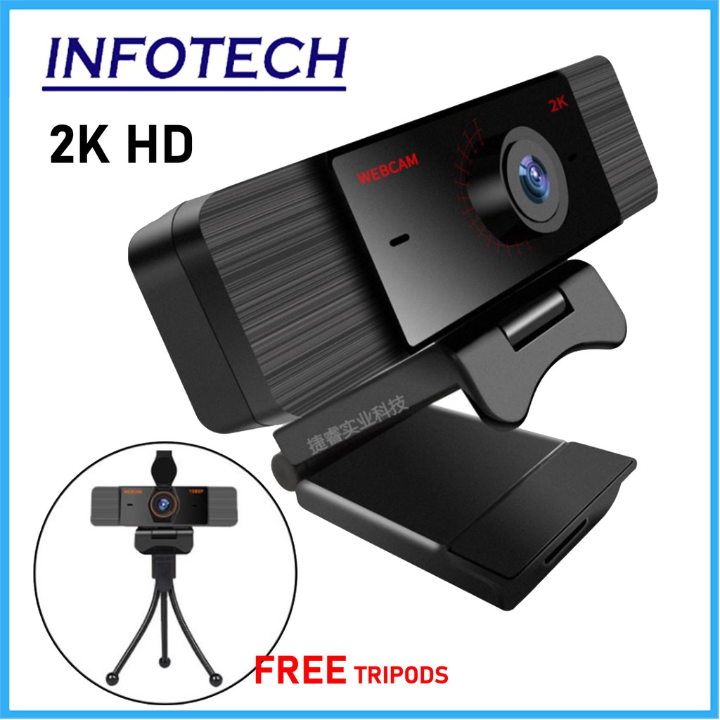 Full HD 2K 1080P Usb Webcam with Mic , Usb Camera for Desktop Laptop ...