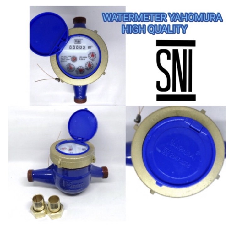 MIAMI sni 1/2" inch iron body pump water meter PDAM 5 digits 5 digits 5 digits SNI water meter 5 ...