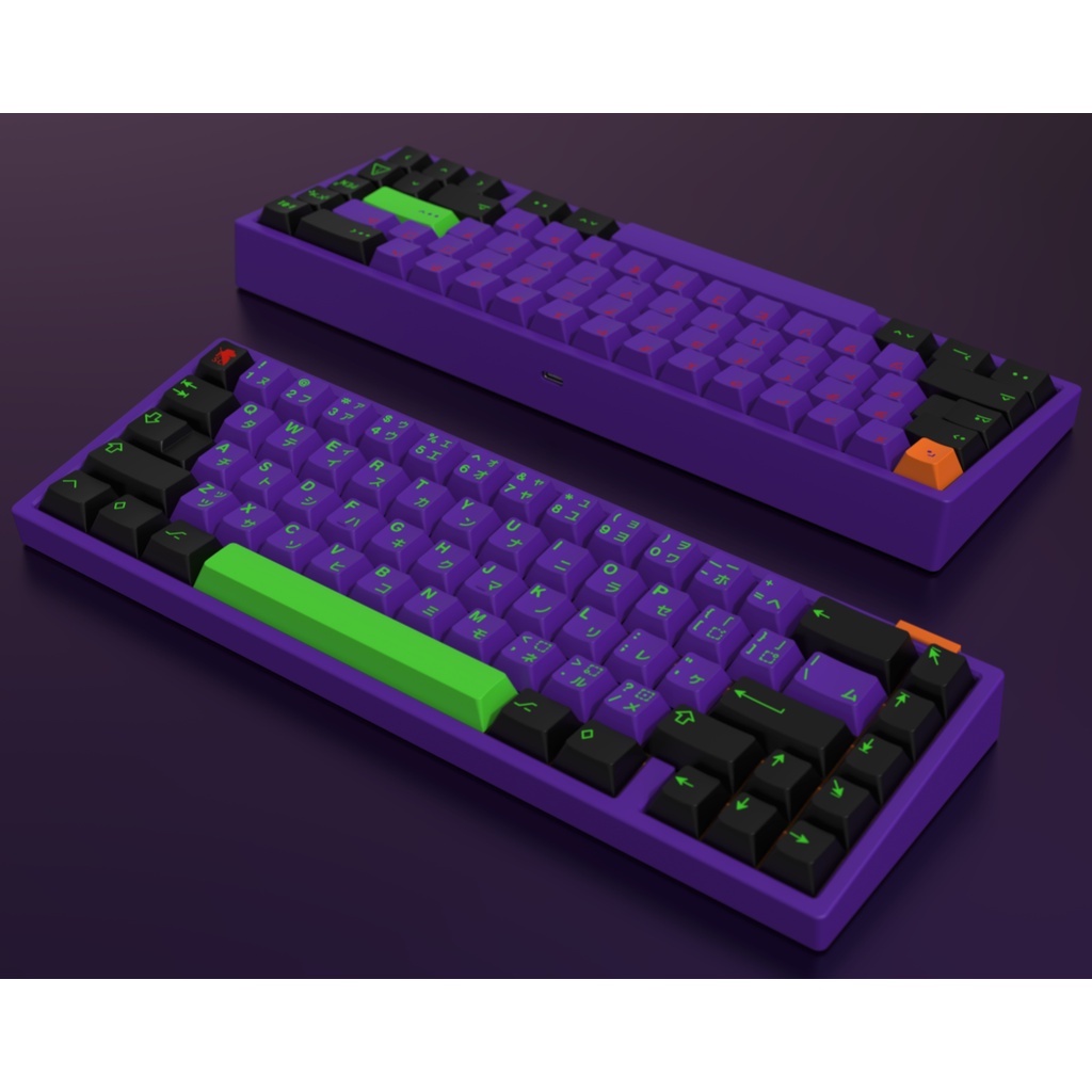 Mecha 01 EVA Cherry Profile Keycaps Clone for mechanical keyboard ...