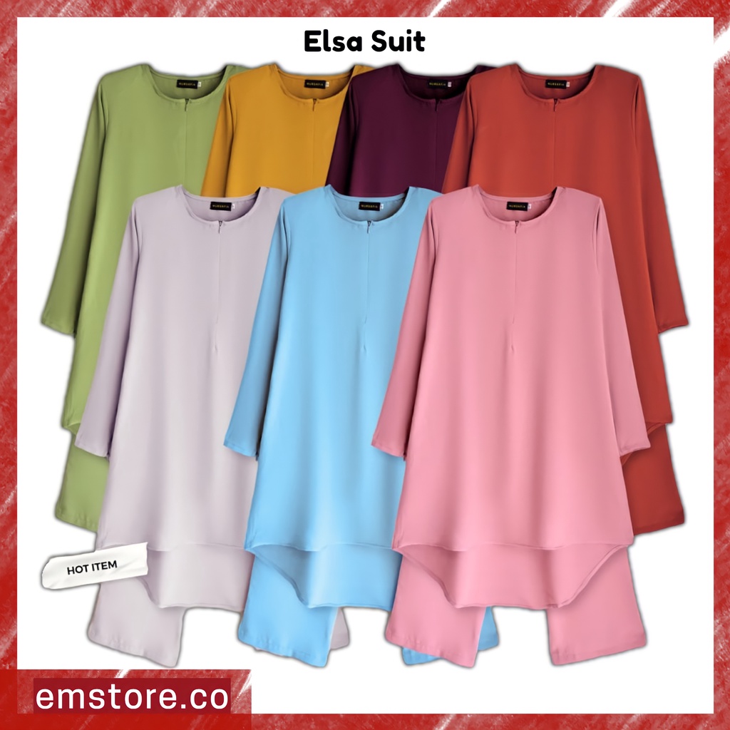 Suit Muslimah Suit Blouse Dan Seluar Labuh Nursing Suit Haji Umrah ...