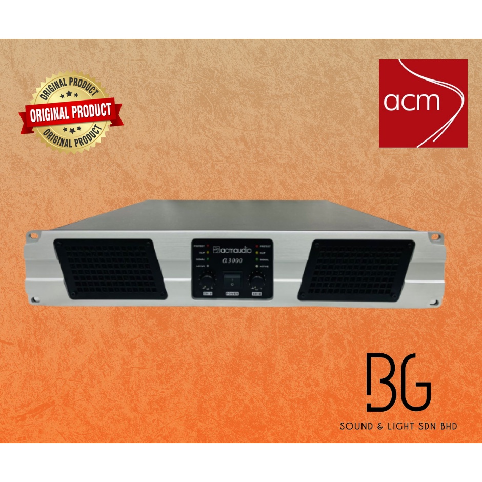 ACM Audio a3000 Professional Power Amplifier 1000w x2 8ohm | Shopee ...