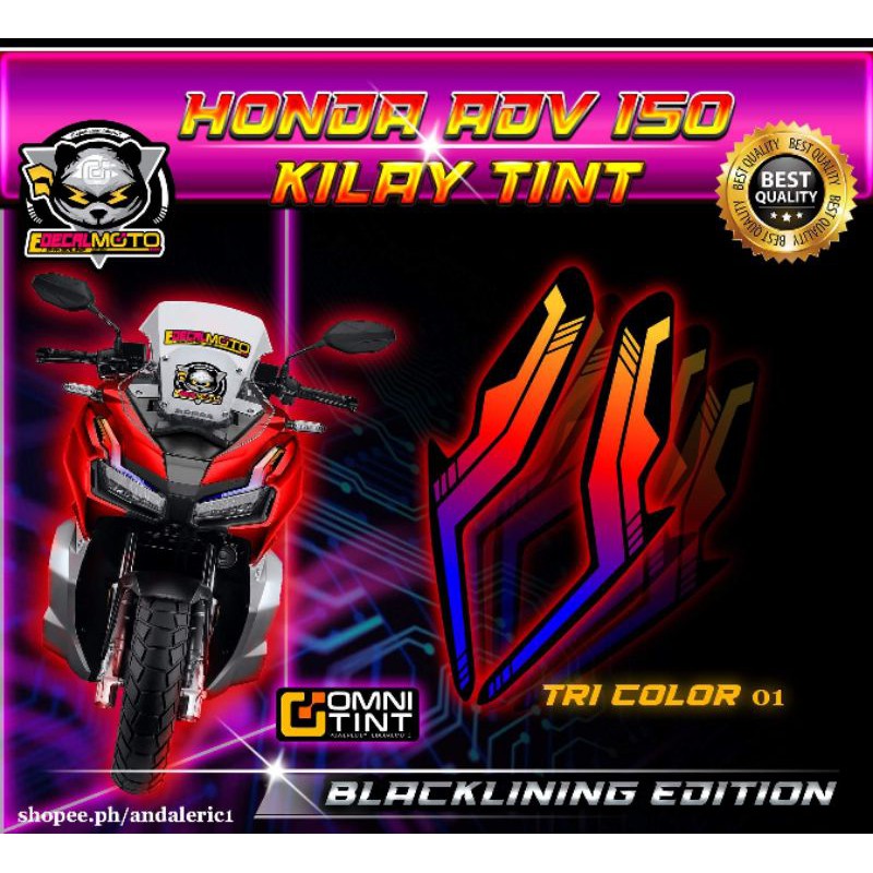 HONDA ADV 150-160 BLACKLINING EDITION KILAY TINT | Shopee Malaysia