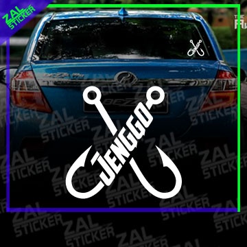 * STICKER KERETA JENGGO HOOK UDANG GALAH PANCING FISHING JDM MYVI AXIA ...