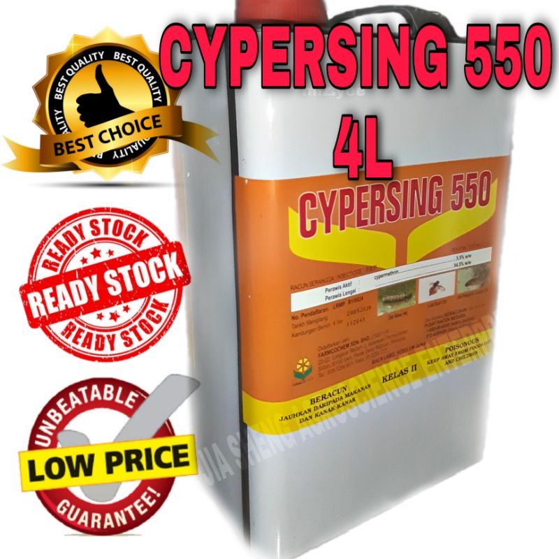 Farmcochem CYPERSING 550 4L Racun Serangga Insecticide Ulat Ratus/Lalat Buah杀虫剂~ Ready Stock ...