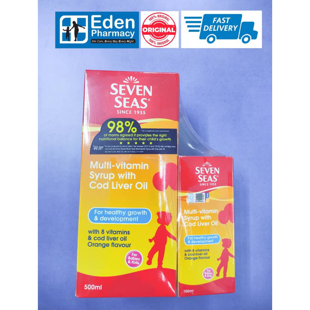 Seven seas sevenseas Kids Multivitamin Multi-vitamin syrup with Cod ...