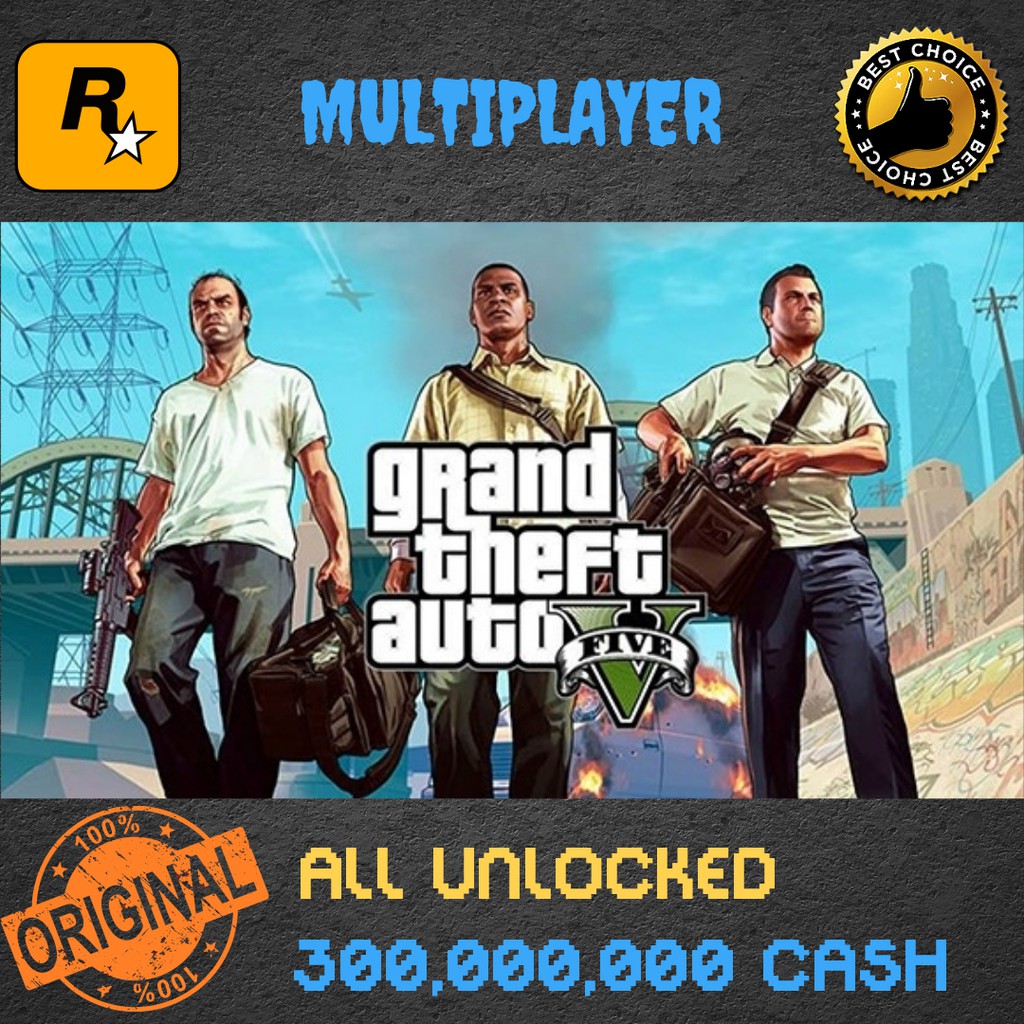 [ORIGINAL] GTA V Premium Online PC Game Grand Theft Auto V 5 | Shopee ...