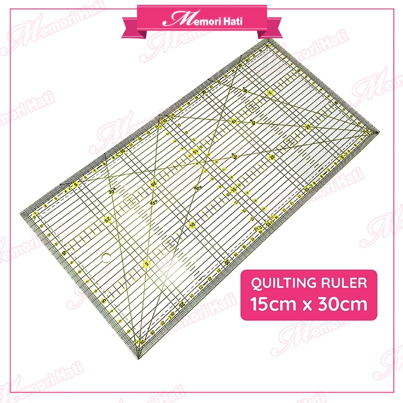 15cm x 30cm Pembaris DIY Patchwork Quilting Ruler | Shopee Malaysia