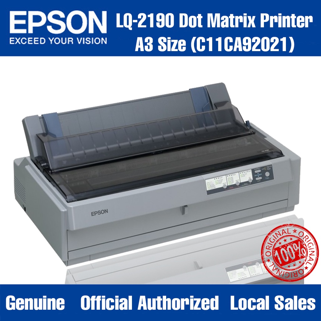 OFFICIAL EPSON LQ 2190 Printer (C11CA92021) - A3 Dot Matrix Printer ...