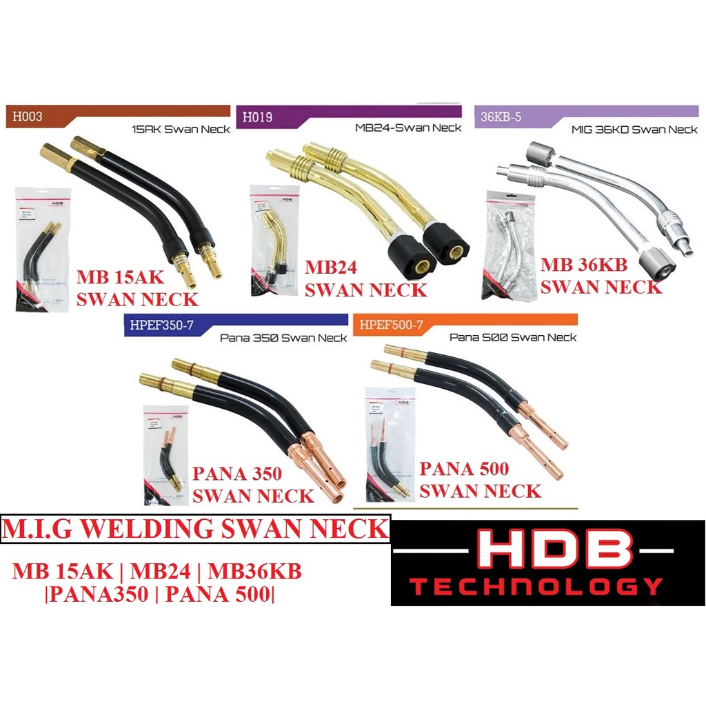 ADX/HDB WELDING ACC.| SWAN NECK MIG MB15AK, MB24, MB 36KB, PANA350 ...