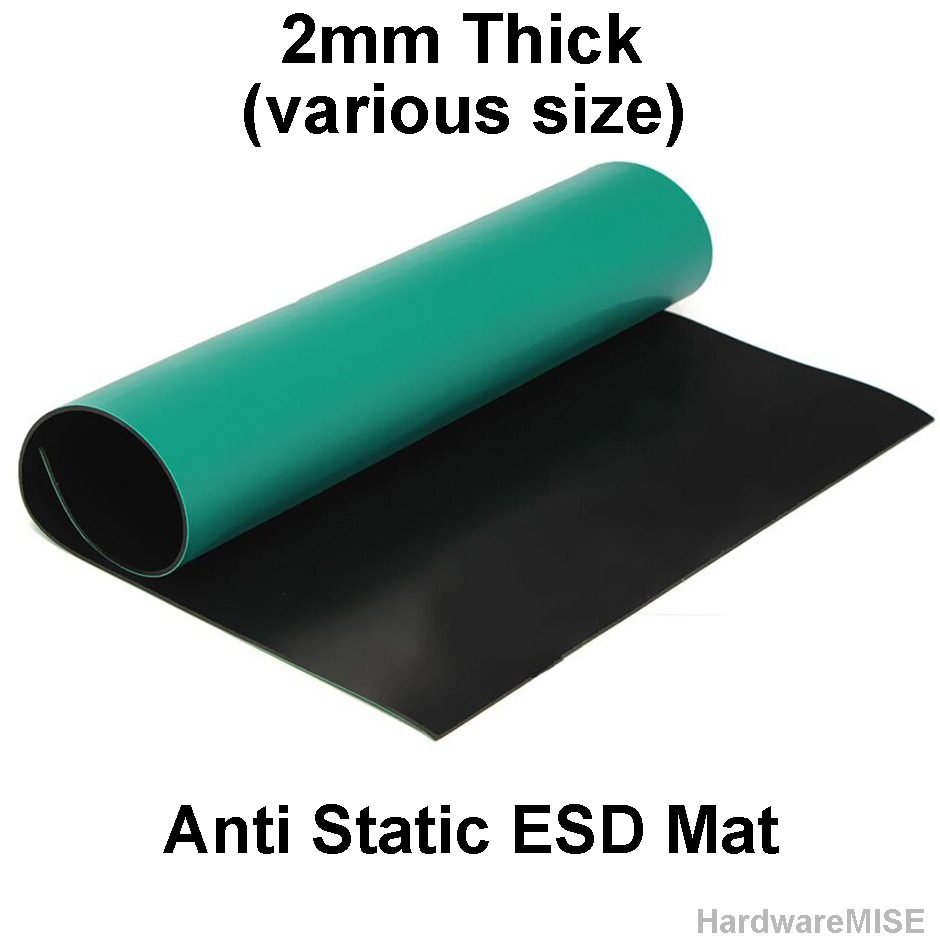 ESD Mat 2mm Dissipative Table Top Floor Grounding Green Anti-Static ...