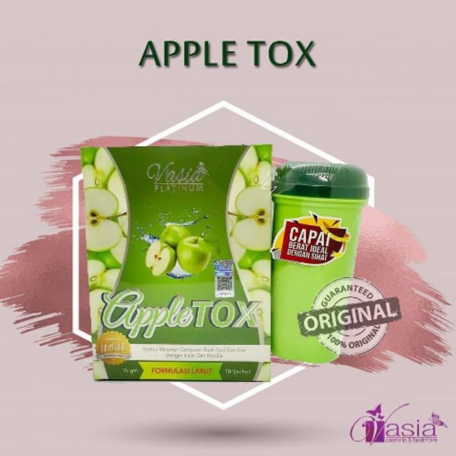 APPLE TOX V'ASIA 100% ORIGINAL (SACHET + POWDER) | Shopee Malaysia