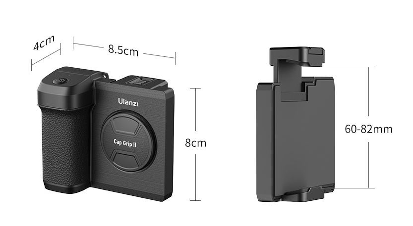 ULANZI CapGrip II New Wireless Bluetooth Smartphone Selfie Handle Grip ...