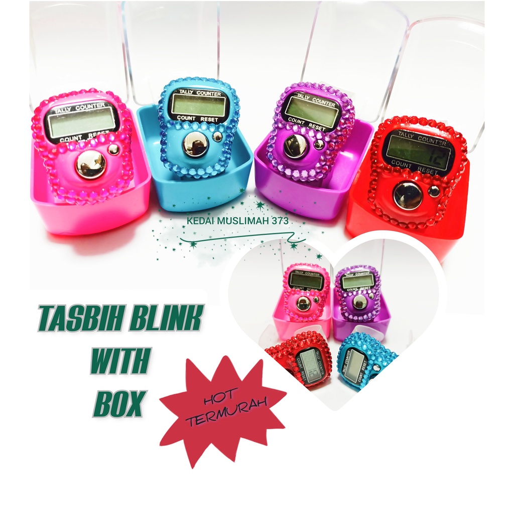 TASBIH DIGITAL MANIK BLING TERMASUK BEKAS KHAS BERTUTUP | Shopee Malaysia