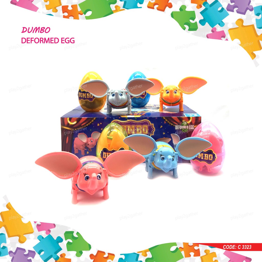 4PCS Dumbo Deformed Egg JT3301 Transformed Little Flying Elephant ...